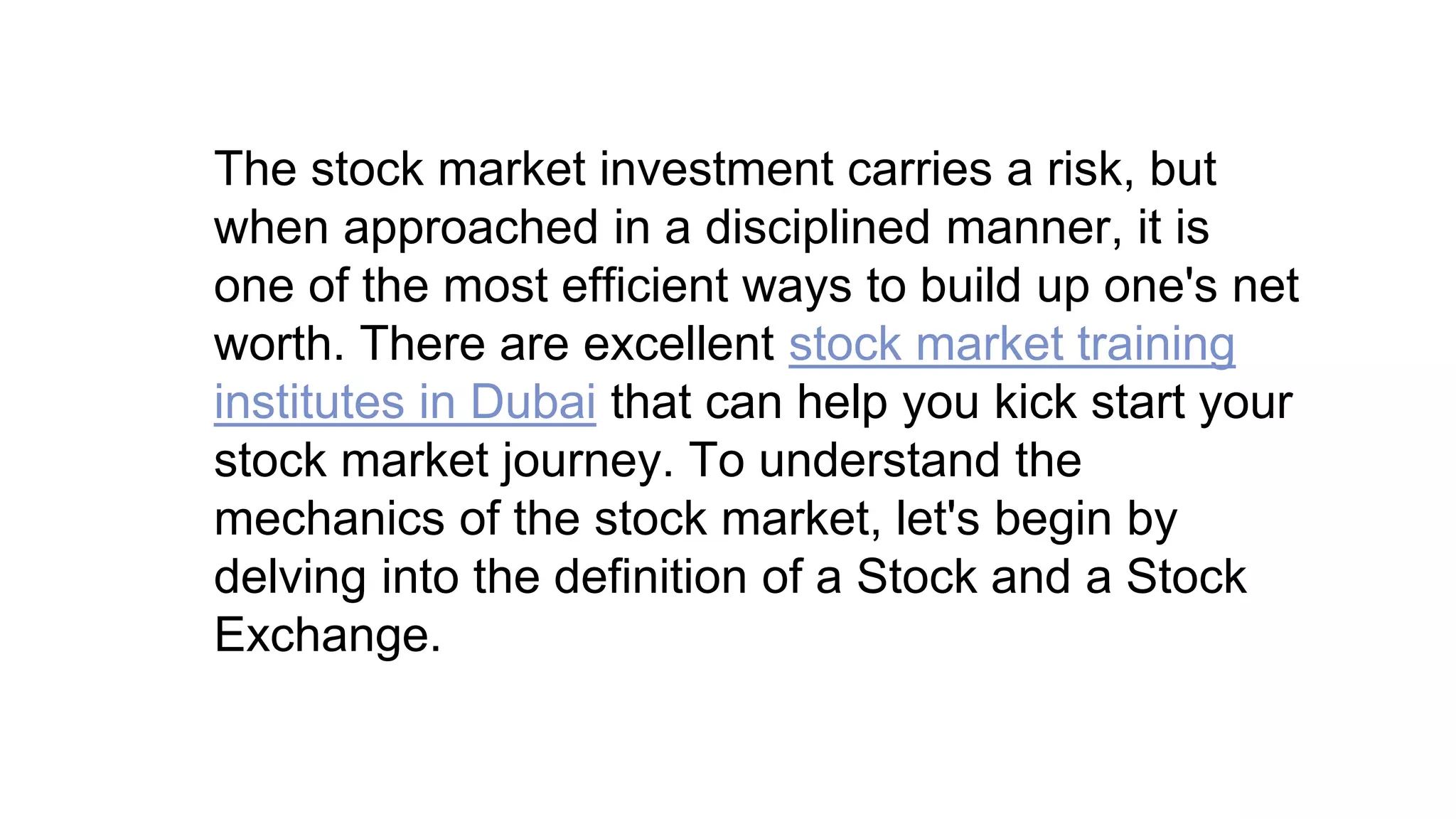 What is stock market and how it works | PPTX