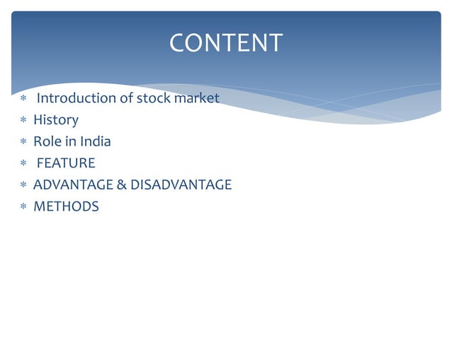 What is stock market and what are the method to promote a healthy stock ...