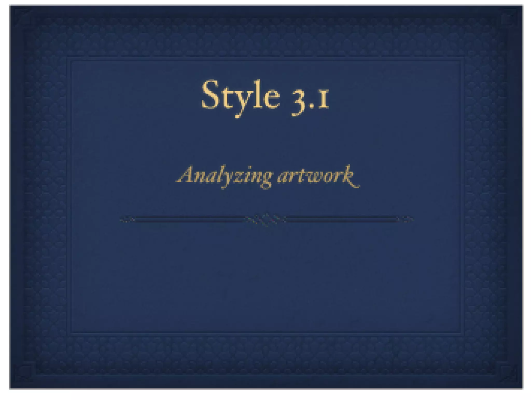 The meaning of Style in Art | PDF | Style & Fashion