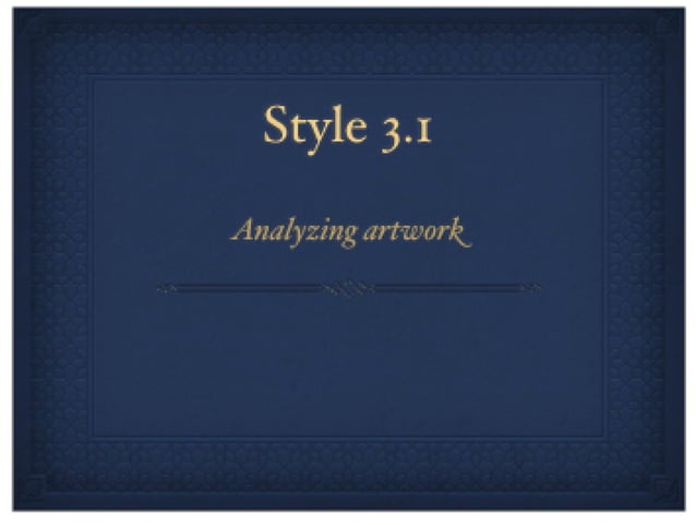 The meaning of Style in Art | PDF