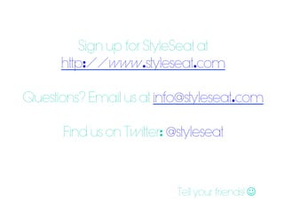 What is StyleSeat | PDF