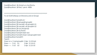 What is suid, sgid and sticky bit | PPTX