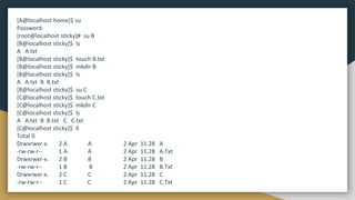 What is suid, sgid and sticky bit | PPTX