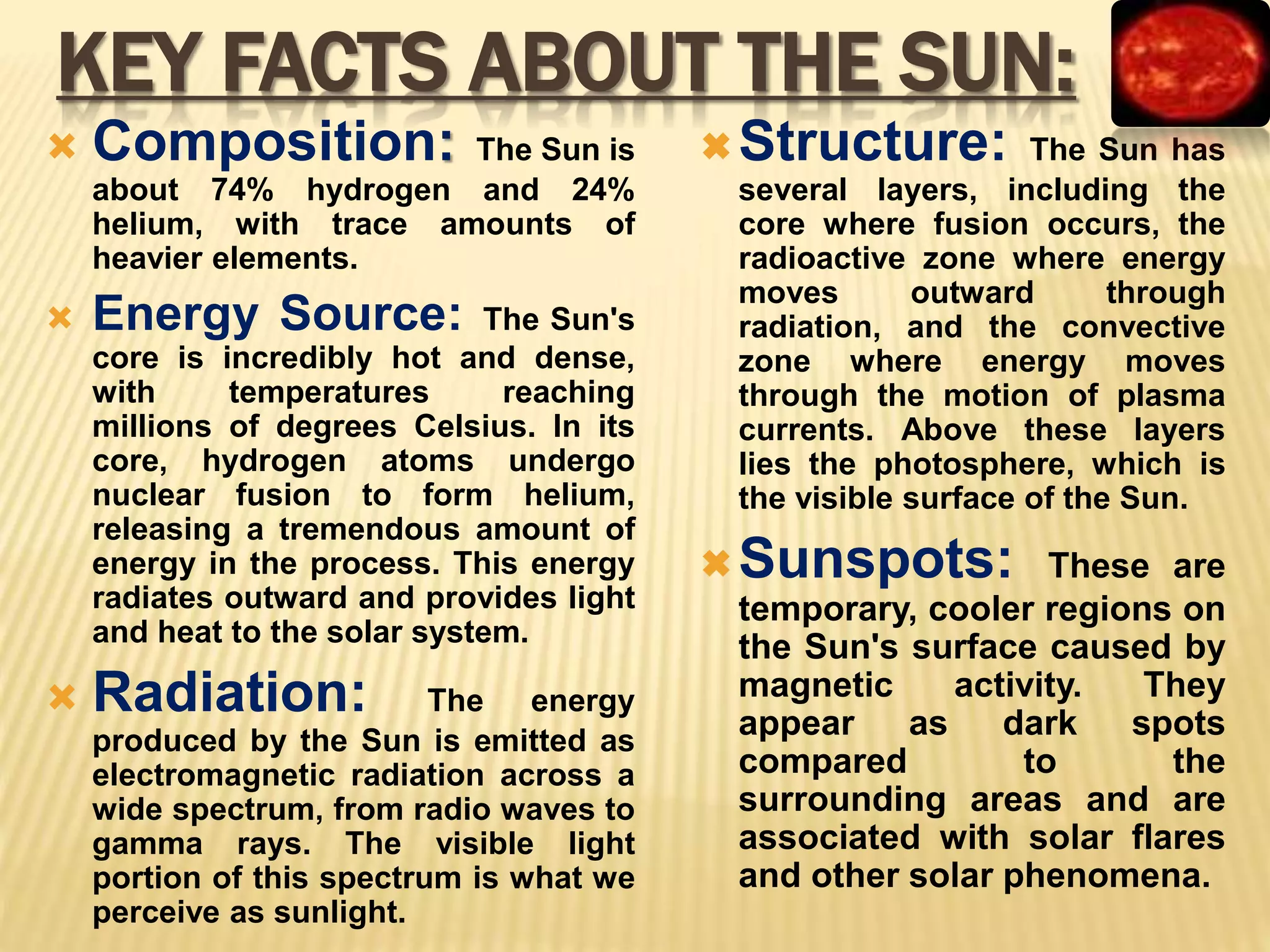 WHAT IS SUN/ANATOMY OF SUN | PPT