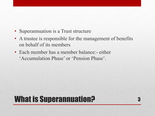 What is superannuation? | PPTX