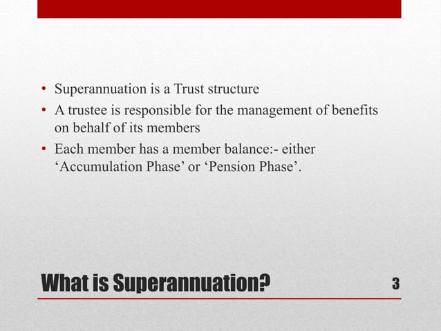 What is superannuation? | PPTX