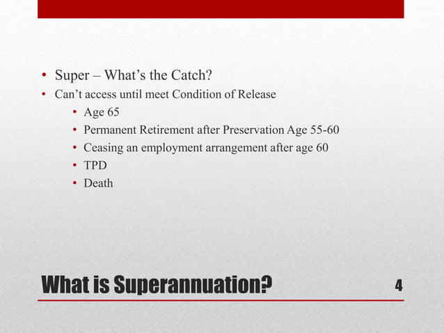 What is superannuation? | PPTX