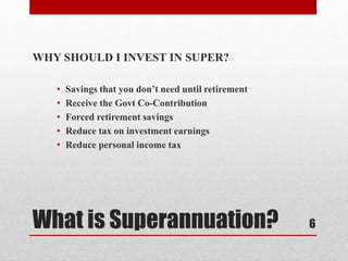 What is superannuation? | PPTX