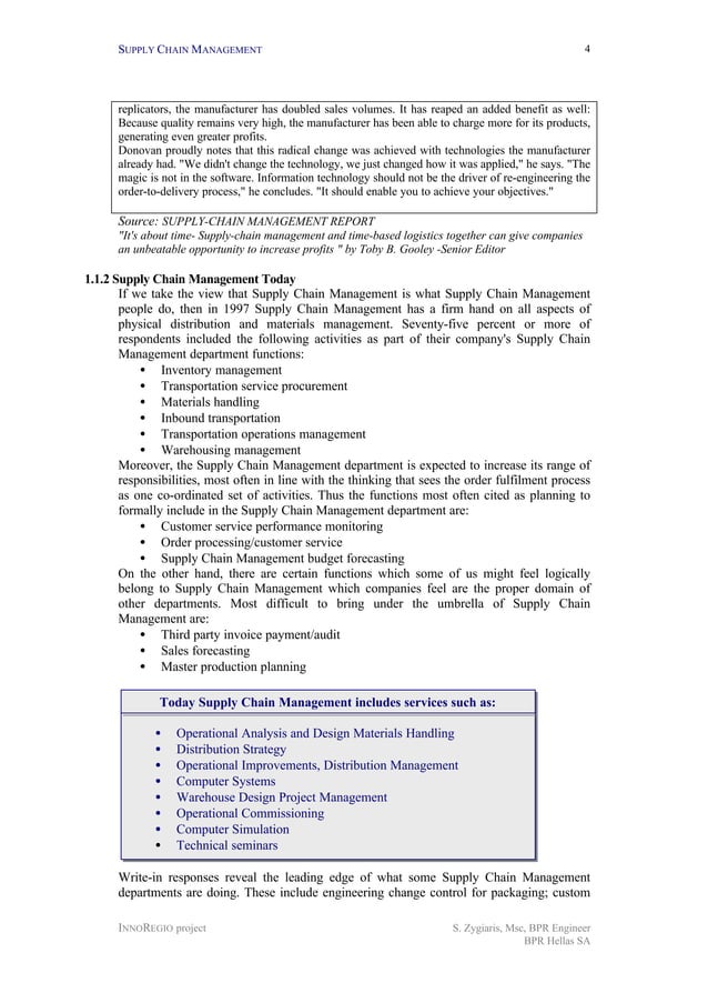 What is supply chain management program | PDF