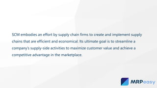 What is supply chain management (scm) | PPT | Free Download