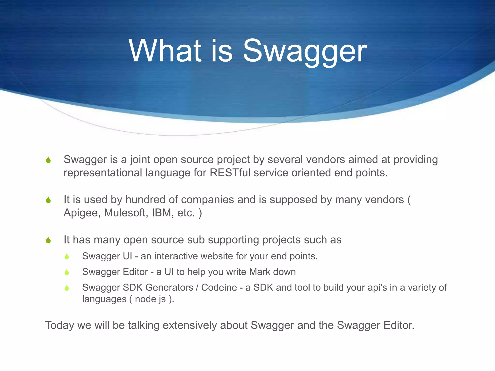 What is Swagger? | PPT