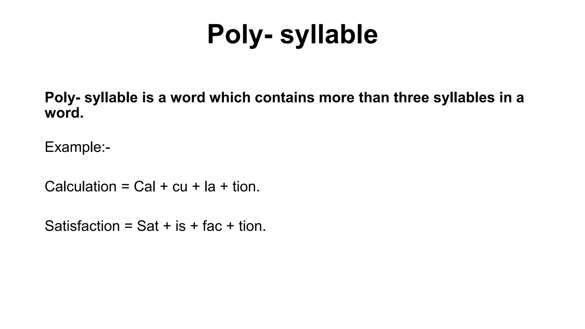Syllables in English Language | PPTX