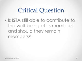 What ISTA does for you & public education | PPTX
