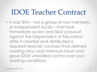What ISTA does for you & public education | PPTX
