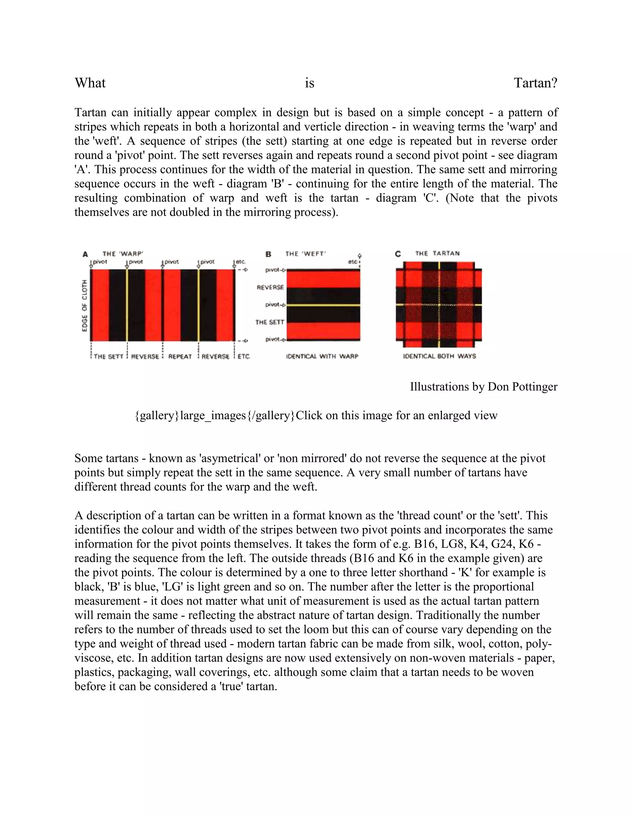 What is tartan | DOCX
