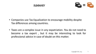 What is tax equalization | PPTX