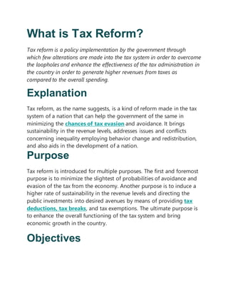 What is Tax Reform.docx
