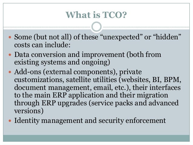 What is tco?