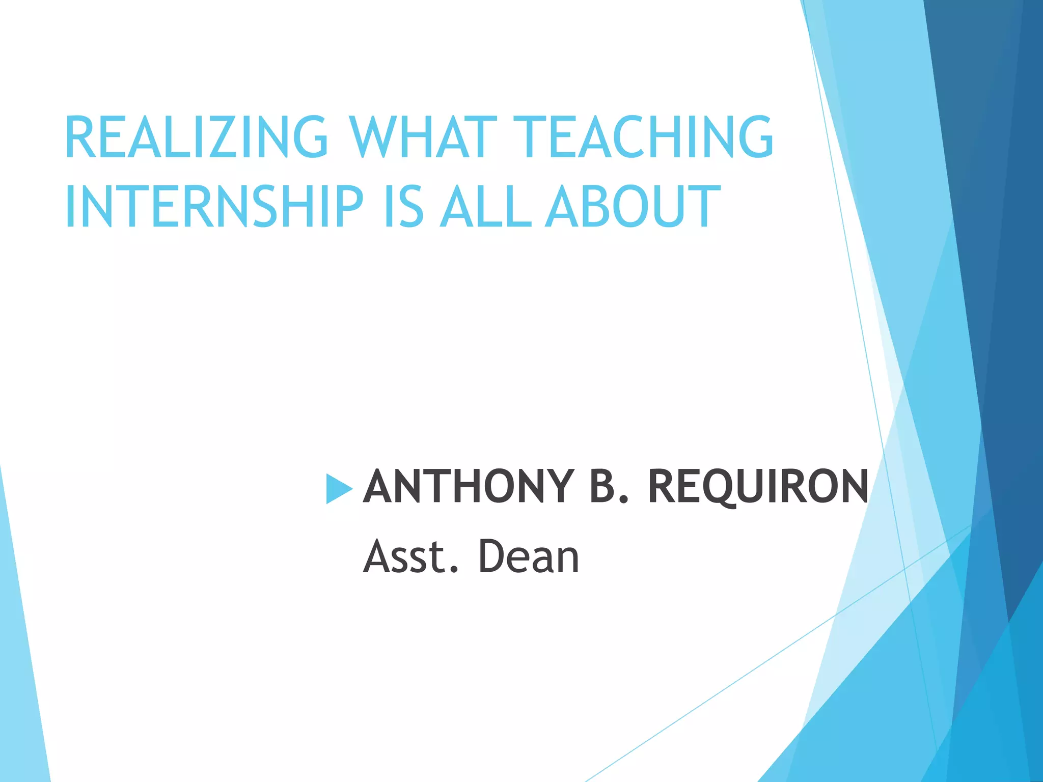 What is teaching internship Learning Task 1 | PPTX