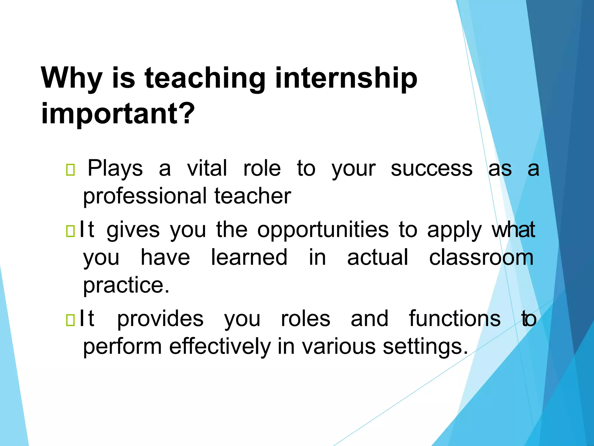 What is teaching internship Learning Task 1 | PPTX