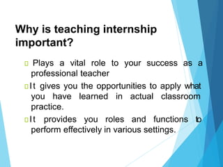 What is teaching internship Learning Task 1 | PPTX