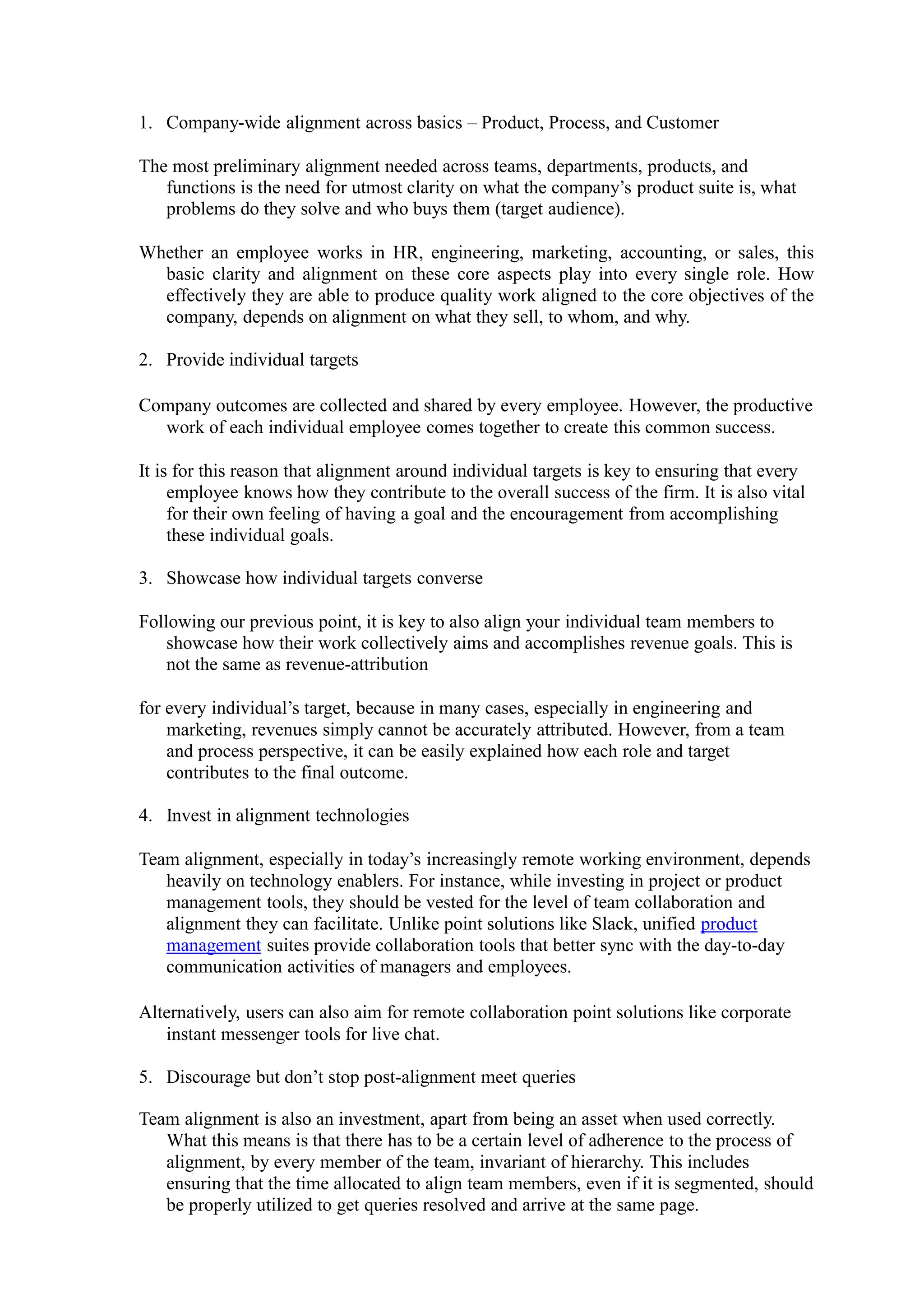 What is team alignment and its value to my organization | PPT