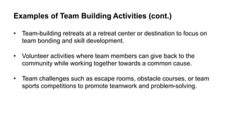 What Is Team Building, Importance Of Team Building, Steps Involved In ...
