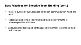 What Is Team Building, Importance Of Team Building, Steps Involved In ...