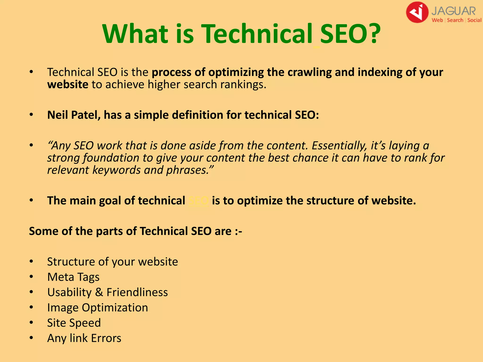 What is Technical SEO ? | PPT