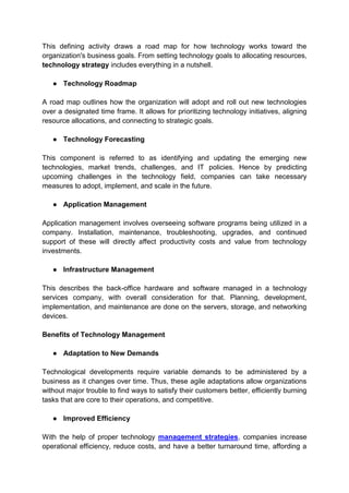 What Is Technology Management In Business | PDF