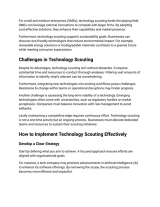 What is Technology Scouting? Benefits, Process, and Expert Services ...