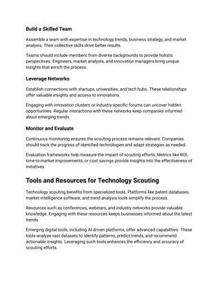 What is Technology Scouting? Benefits, Process, and Expert Services ...