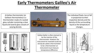 Temperature and its measurement | PPTX