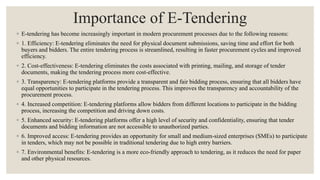 WHAT IS E-TENDERING | PPTX