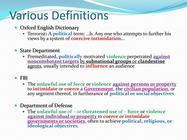 What Is Terrorism | PDF