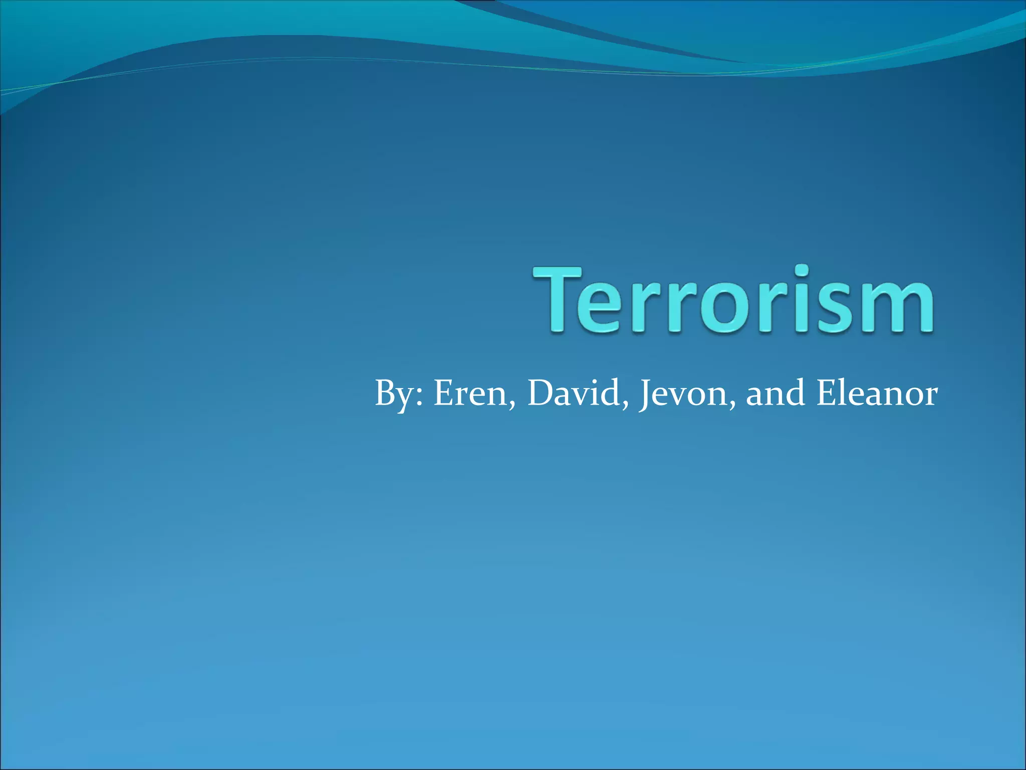 What is terrorism | PPT