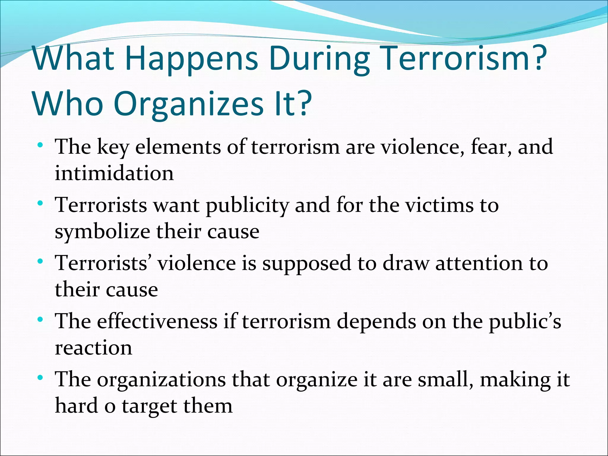 What is terrorism | PPT
