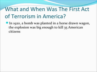 What is terrorism | PPT