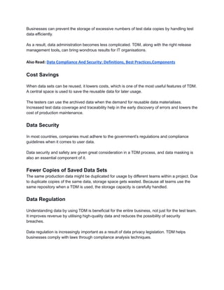 What is Test Data Management? Why Should You Focus on It? | PDF
