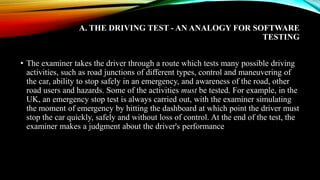 What is the testing ? | PPT
