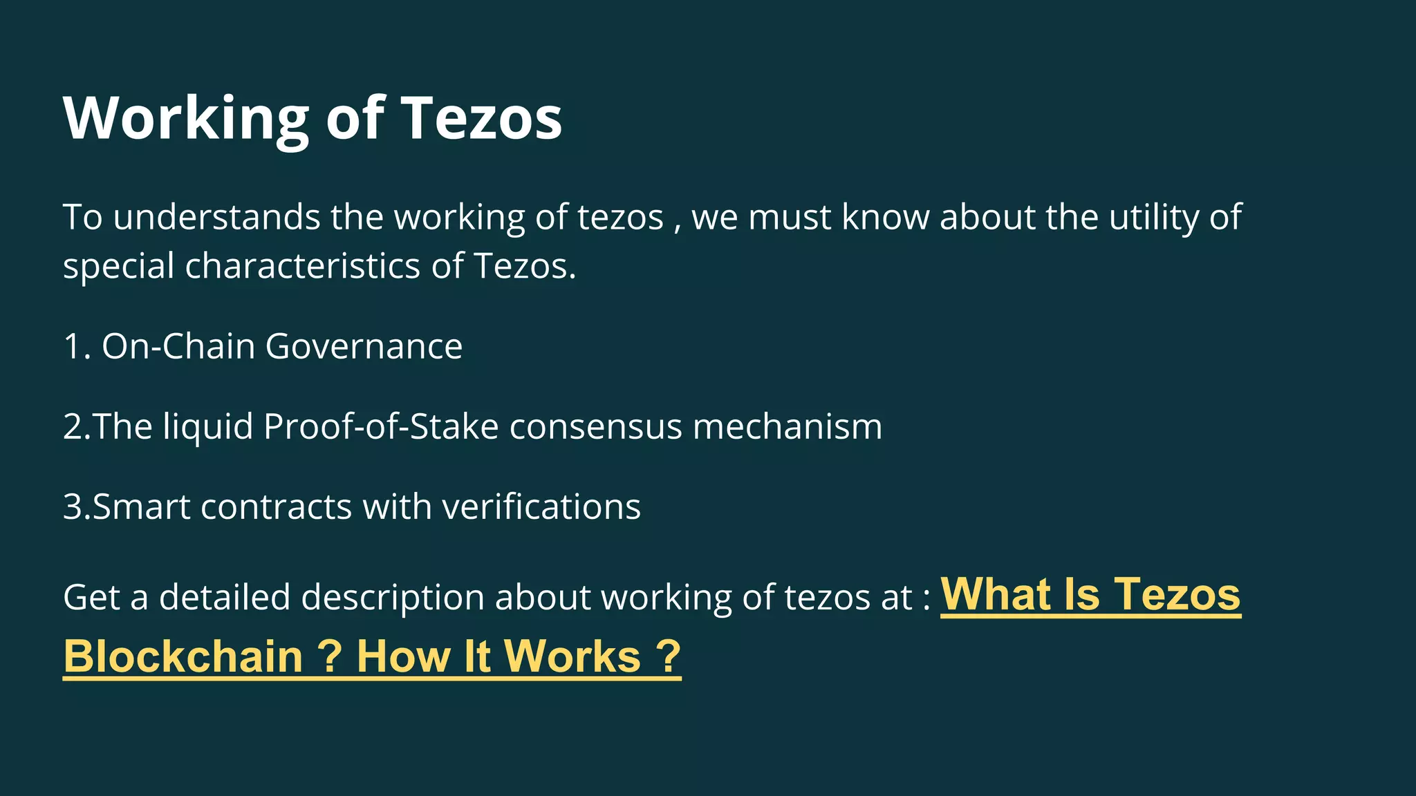 What is tezos | PPT