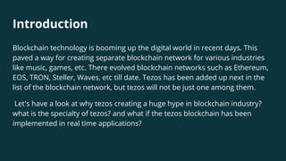 What is tezos | PPT