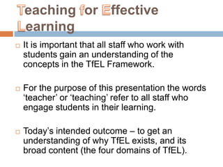 What is TfEL? | PPTX