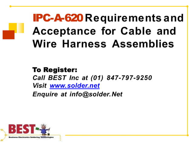 What is IPC A-620 Training Program | PPTX | Technology & Computing