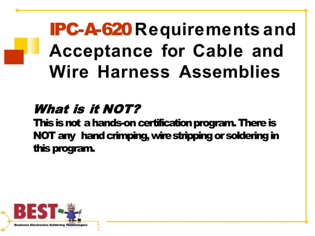 What is IPC A-620 Training Program | PPTX | Technology & Computing