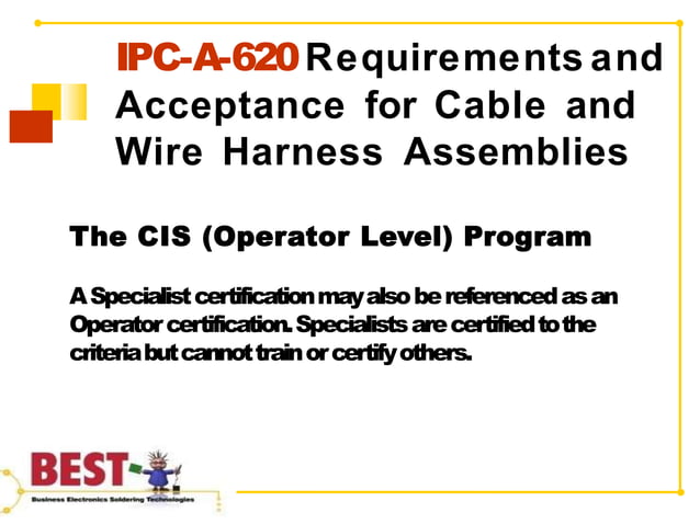 What is IPC A-620 Training Program | PPTX | Technology & Computing