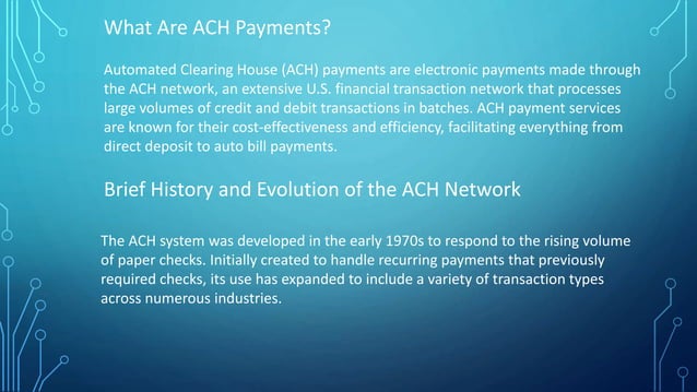 What is the ACH Processing and how does it work.pptx