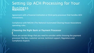 What is the ACH Processing and how does it work.pptx