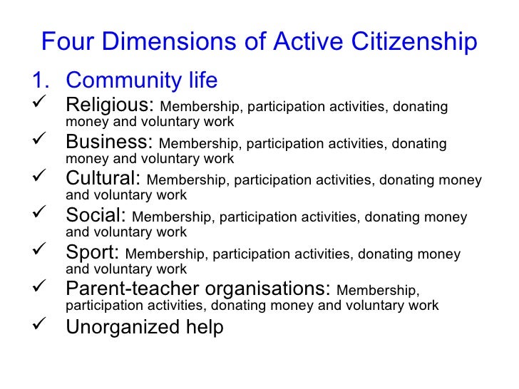 What Is Active Citizenship