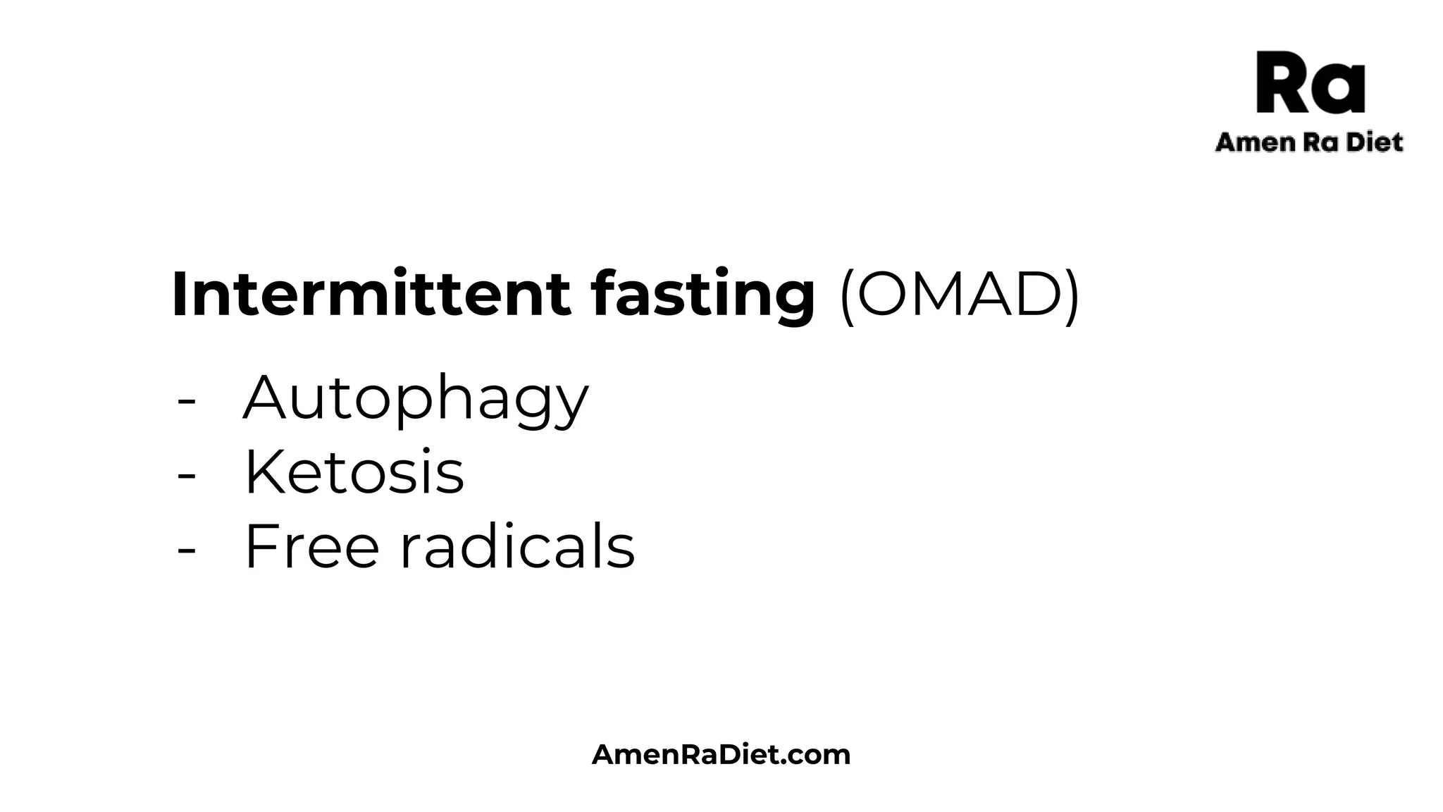 Amen Ra Diet: What The Amen Regimen Is And How It Works | PPTX